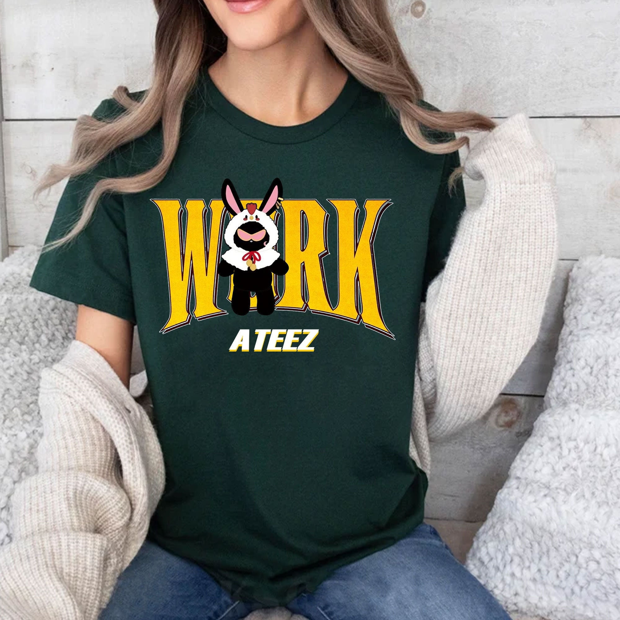 Ateez Work Shirt, ATEEZ New Album Golden Hour Part 1 Shirt, Ateez World ...