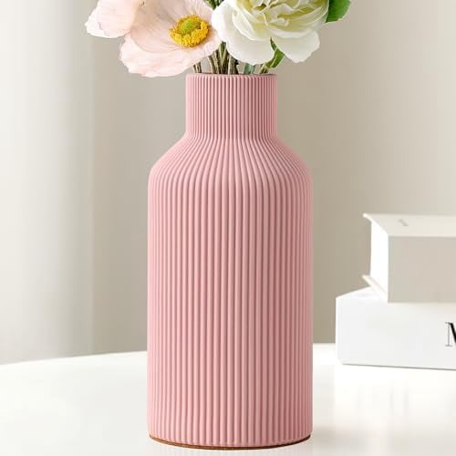 Atefa Ceramic Flower Vase, Minimalist Decor, Modern Home Decorative ...