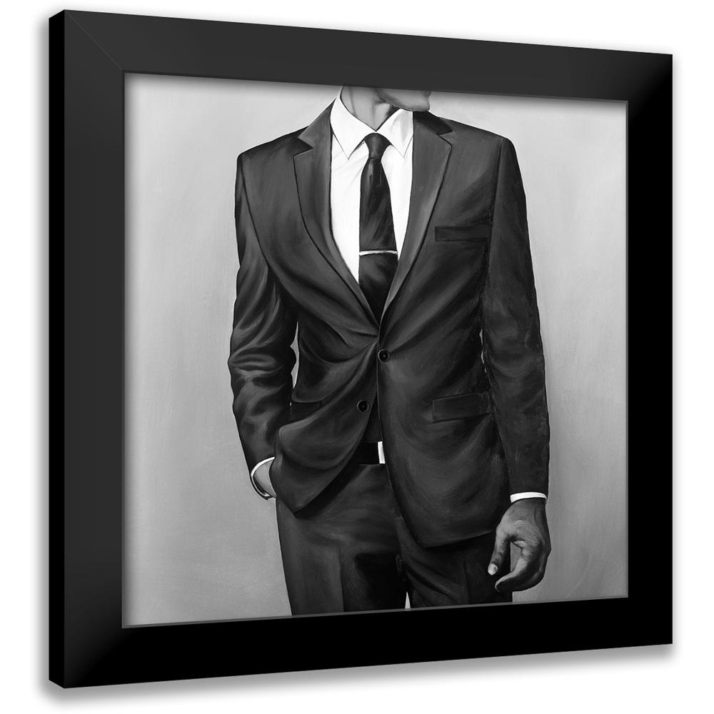 Atelier B Art Studio 12x12 Black Modern Framed Museum Art Print Titled ...