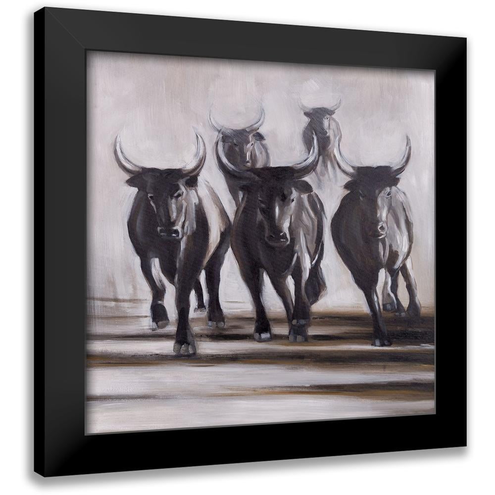 Atelier B Art Studio 12x12 Black Modern Framed Museum Art Print Titled ...