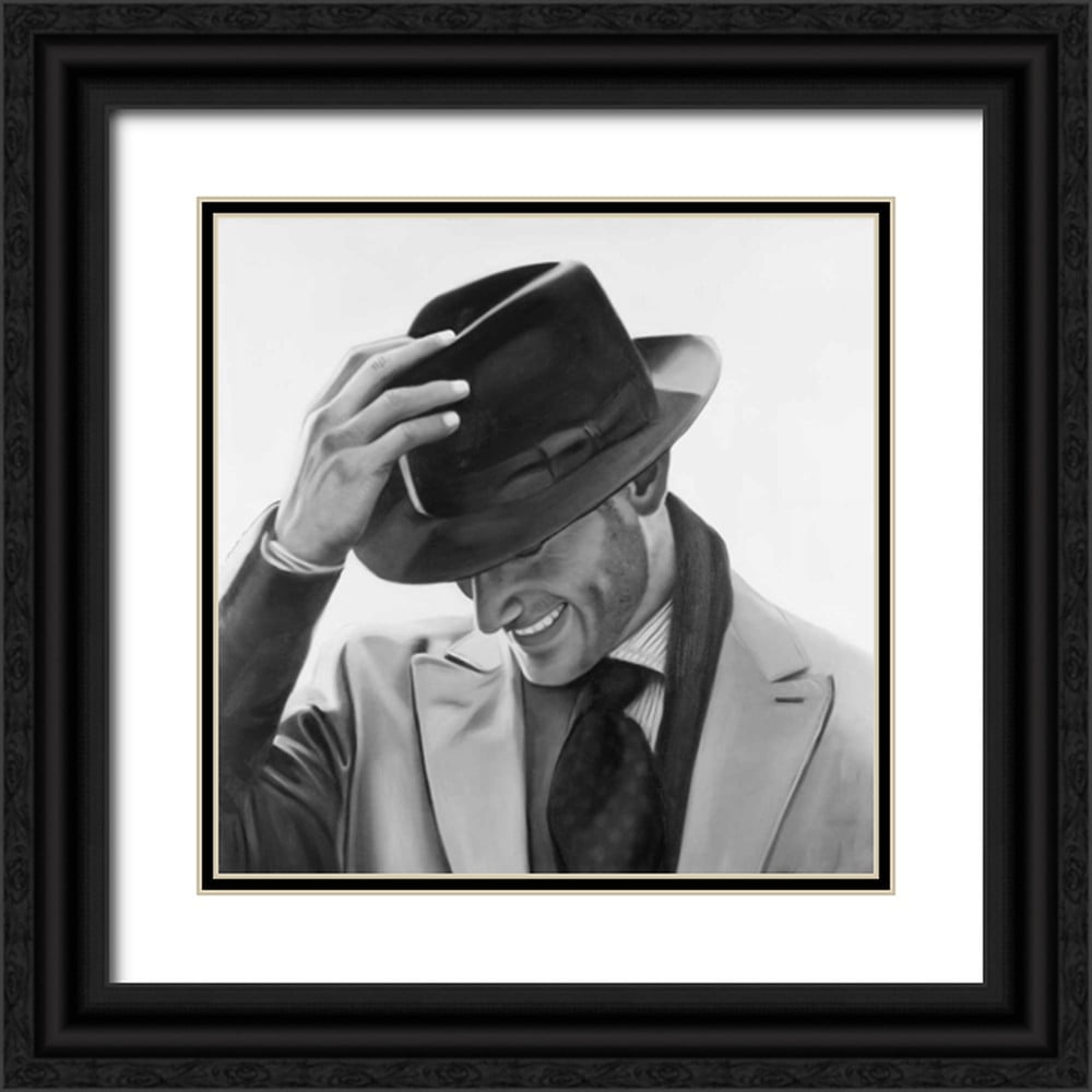 Atelier B Art Studio 12x12 Black Ornate Wood Framed with Double Matting ...