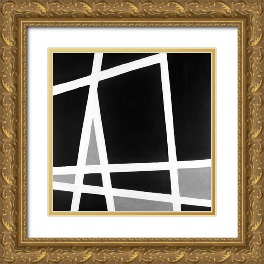 Atelier B Art Studio 12x12 Gold Ornate Wood Framed with Double Matting ...