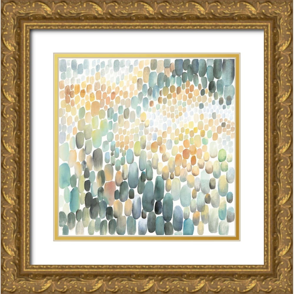 Atelier B Art Studio 12x12 Gold Ornate Wood Framed with Double Matting ...