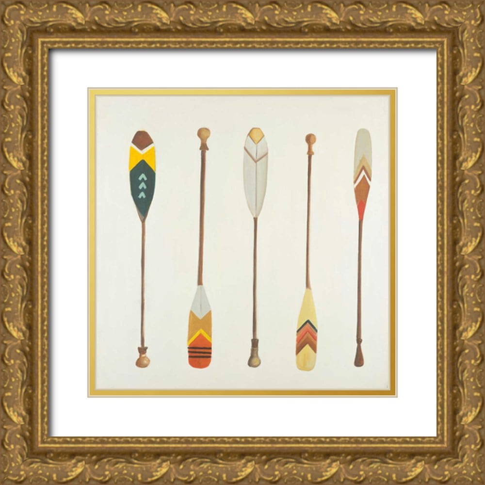 Atelier B Art Studio 12x12 Gold Ornate Wood Framed with Double Matting ...