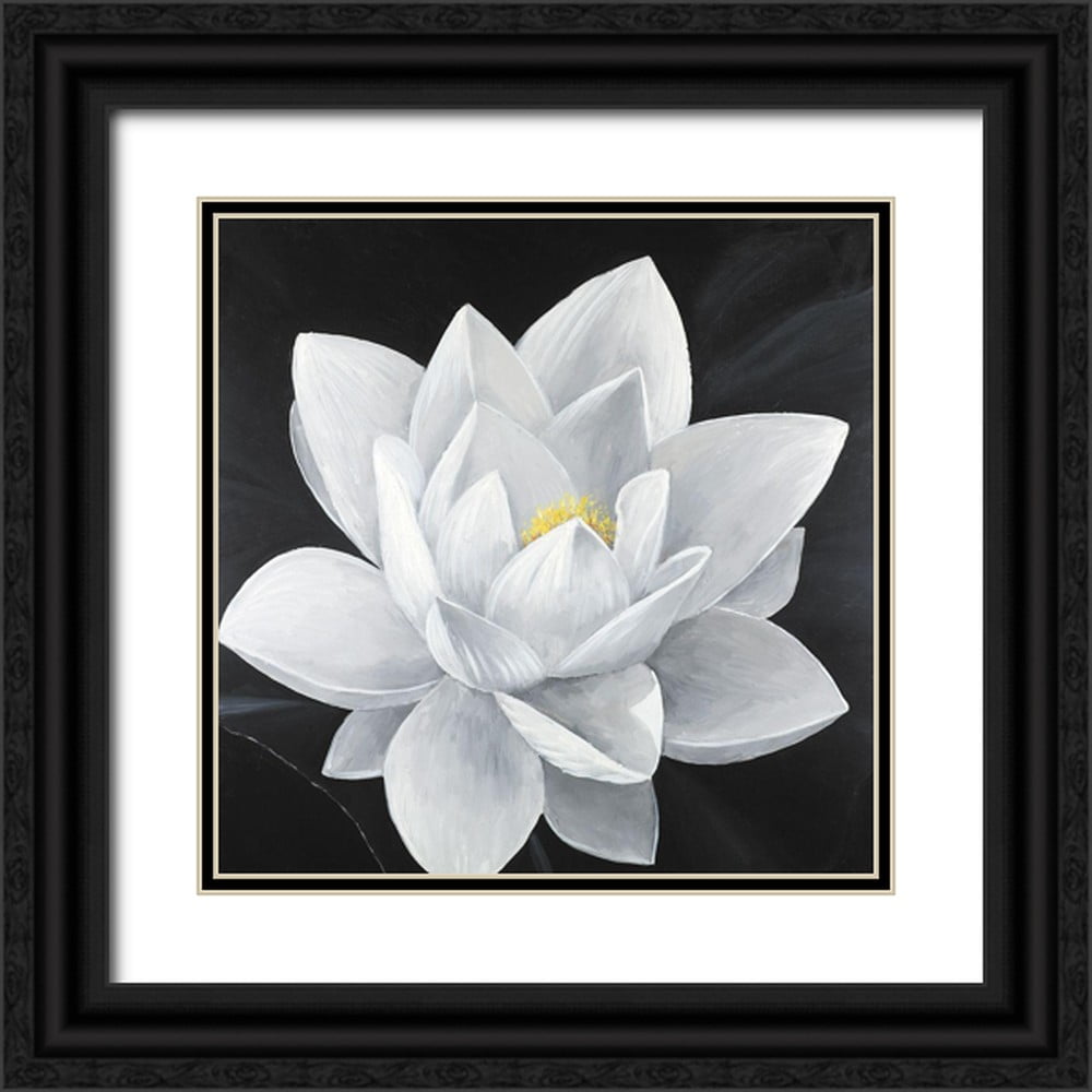 Atelier B Art Studio 15x15 Black Ornate Wood Framed with Double Matting ...