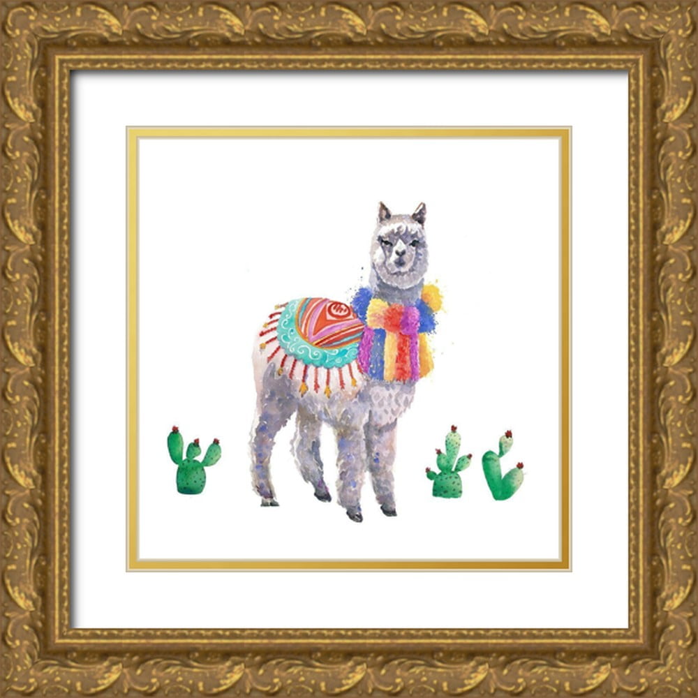 Atelier B Art Studio 15x15 Gold Ornate Wood Framed with Double Matting ...