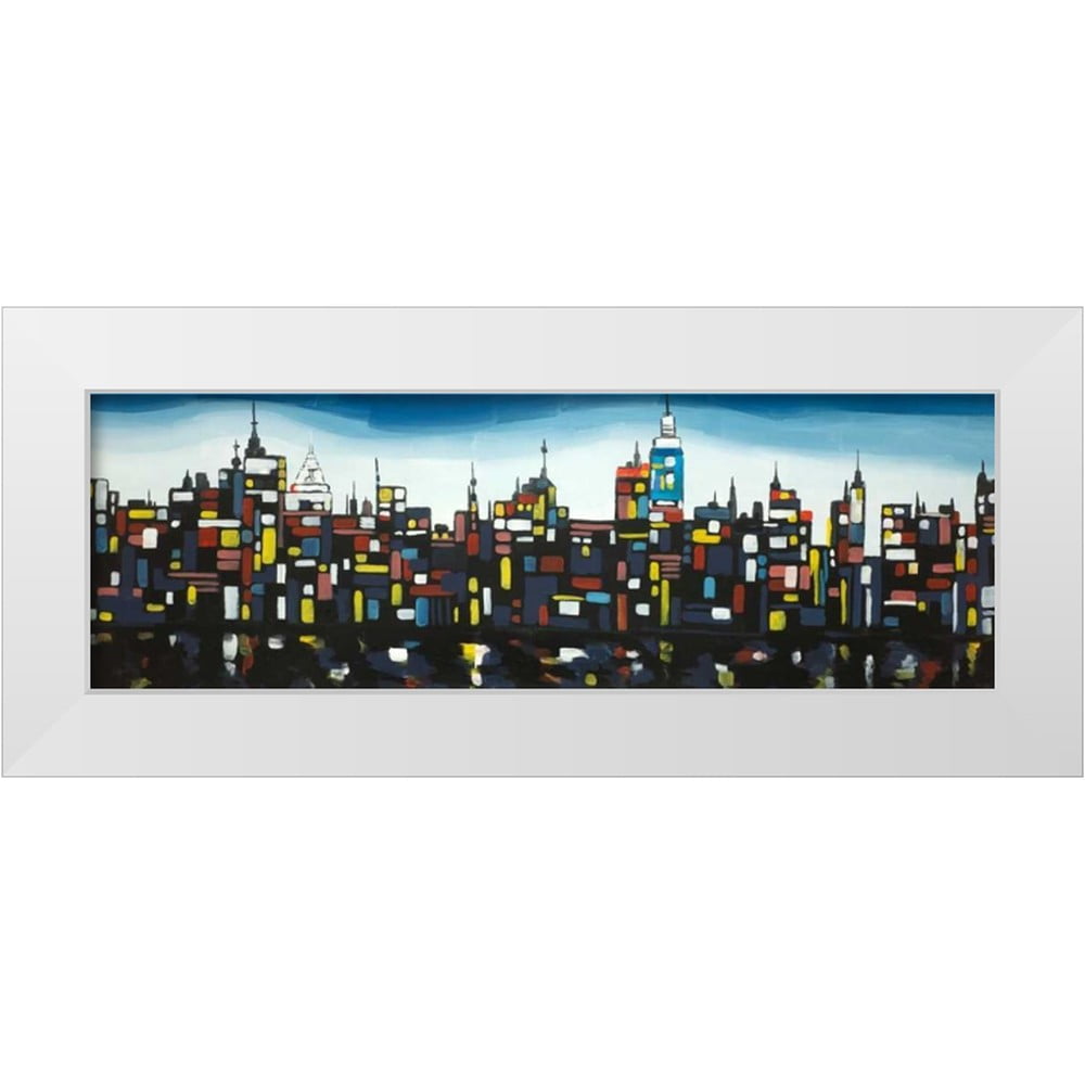 Atelier B Art Studio 18x9 White Modern Wood Framed Museum Art Print ...