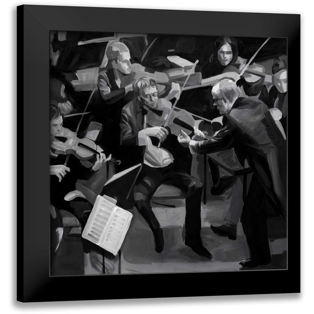 Atelier B Art Studio 20x20 Black Modern Framed Museum Art Print Titled ...
