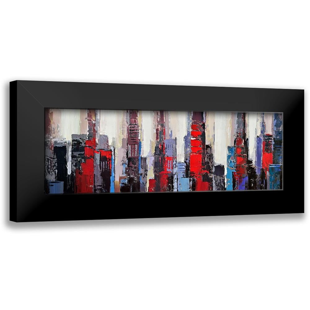 Atelier B Art Studio 24x11 Black Modern Framed Museum Art Print Titled ...