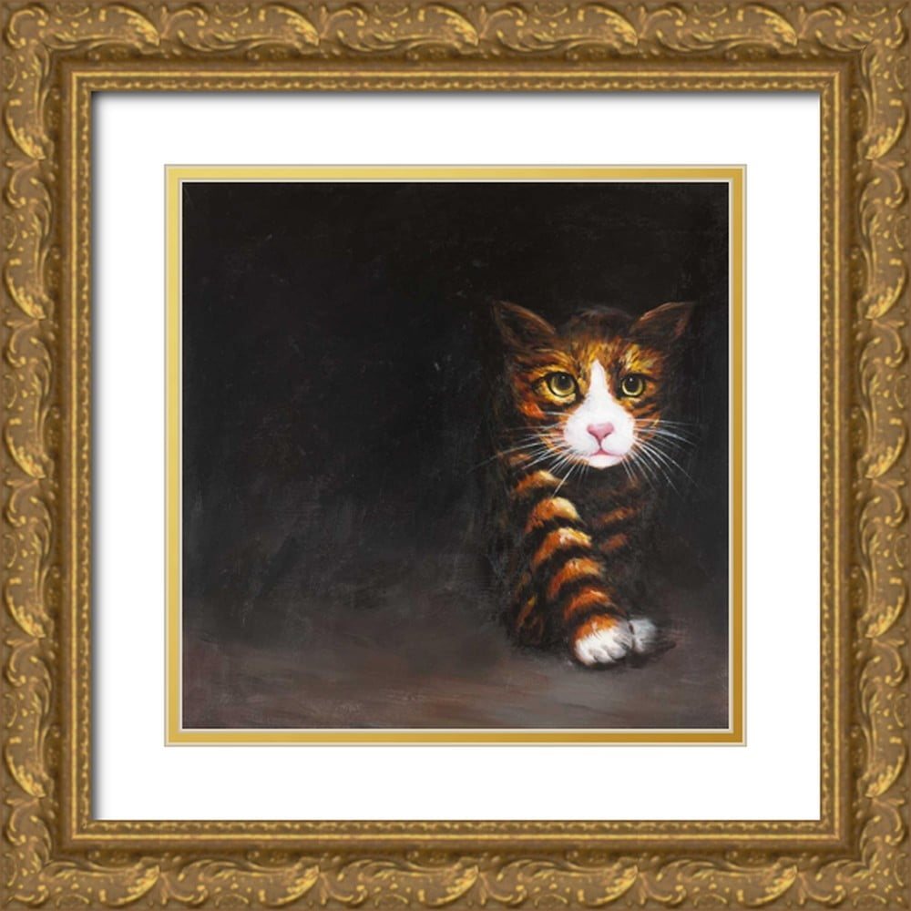 Atelier B Art Studio 26x26 Gold Ornate Wood Framed with Double Matting ...