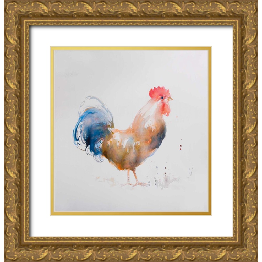Atelier B Art Studio 26x27 Gold Ornate Wood Framed with Double Matting ...