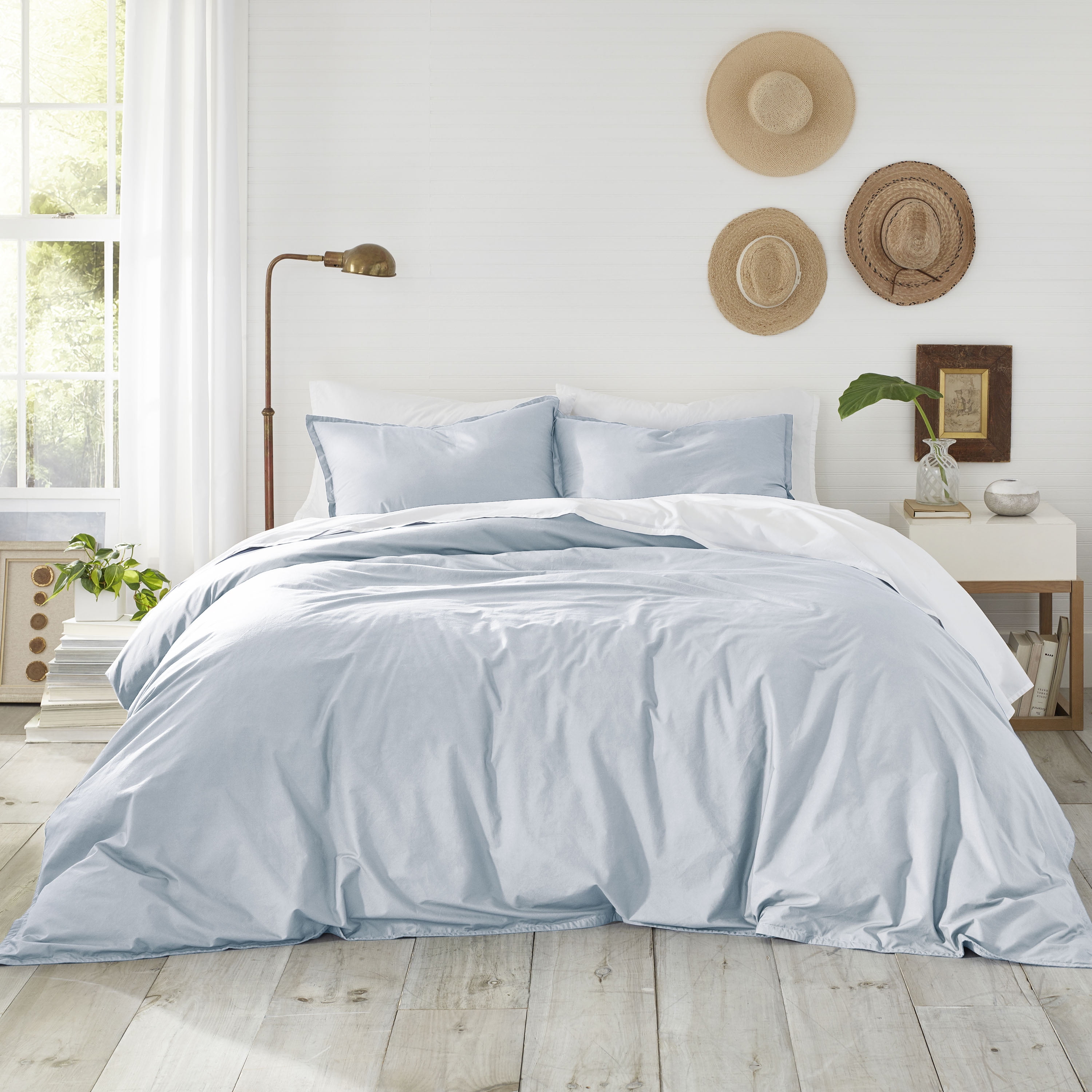 Atelier Martex Sateen Full/Queen Powder Blue Duvet Cover - Walmart.com