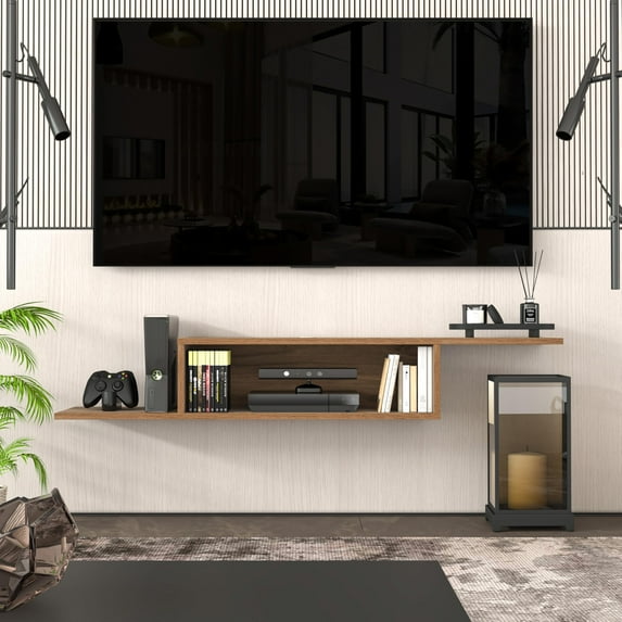 Atelier Mobili Floating TV Stand for Up to 65 Inch TVs – Wall Mounted ...