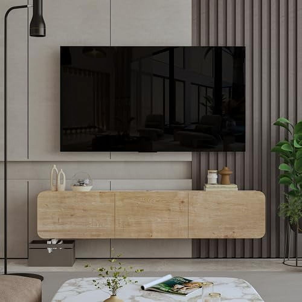 Atelier Mobili Floating TV Stand Wall Mounted, Floating Entertainment ...