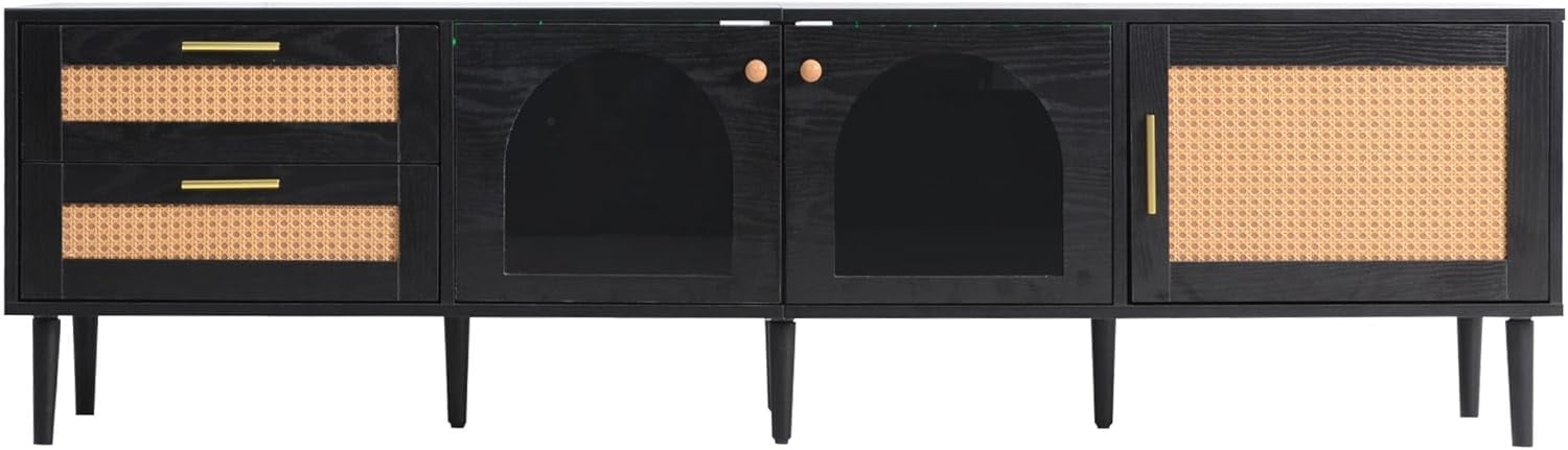 Atelier Mobili Mid Century Modern TV Stand for 80 Inch TV, Living Room ...