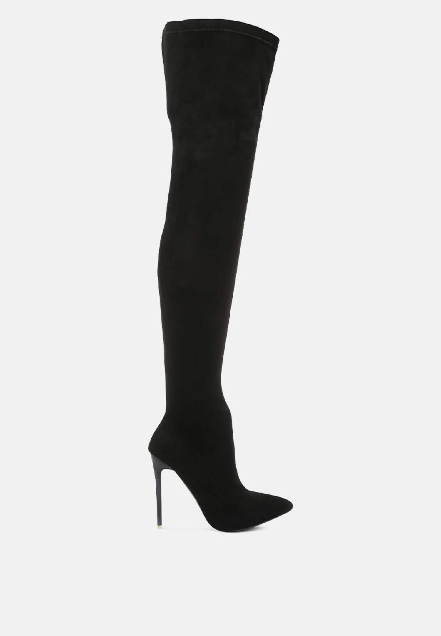 Atelier Stretch Faux Suede Stiletto Long Boots - Walmart.com