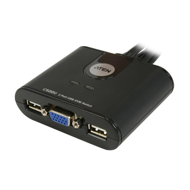 Aten 2PORT USB KVM SWITCH W/2 CABLES SUP UP TO 2048X1536 - Walmart.com