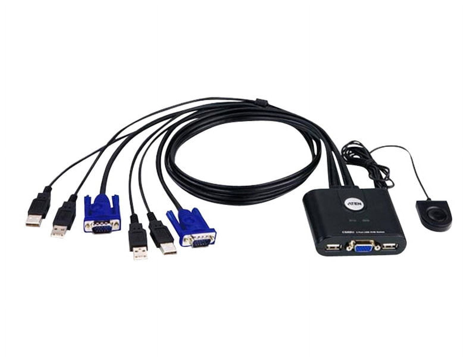 Aten Cs22u 2-port Usb Kvm Switch - 2 X 1 - 1 X Type A Mouse, 1 X Type A ...
