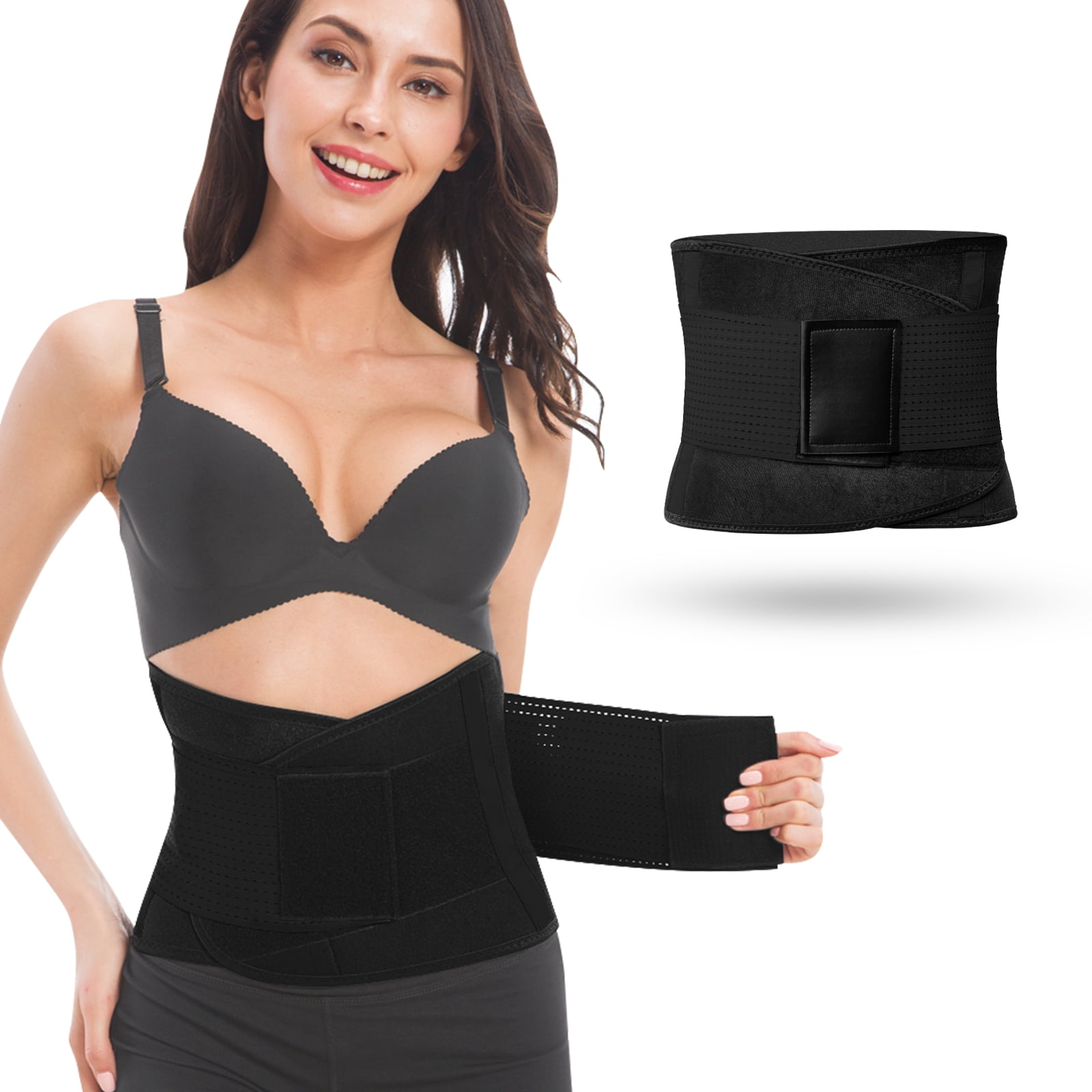 Atercel Waist Trainer Lumbar Support Belt – Ergonomic Design with Dual Compression and 4 PVC ...