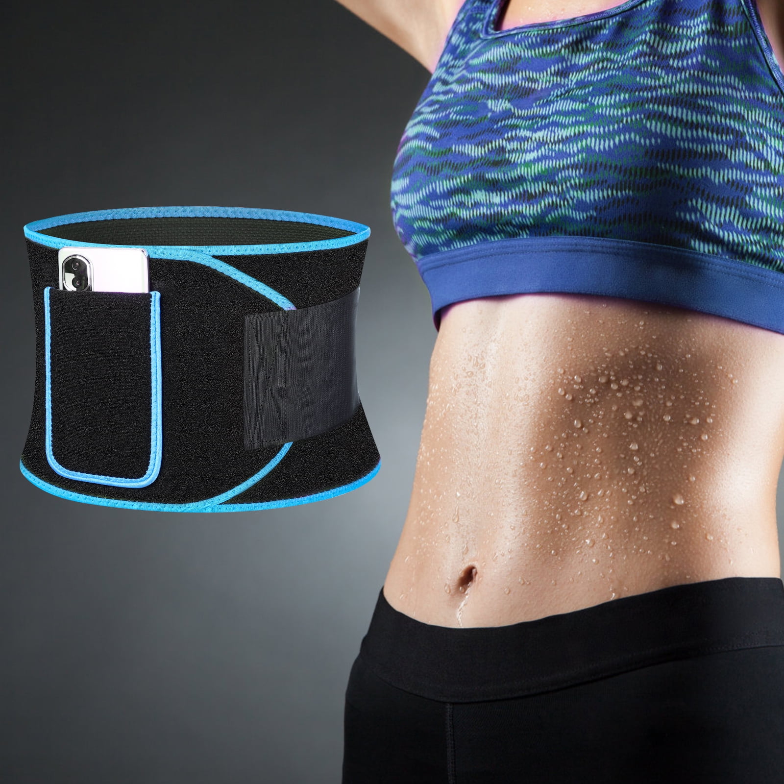 ATERCEL Neoprene Fitness Waist Trimmer Belt for Women and Men - Walmart.com