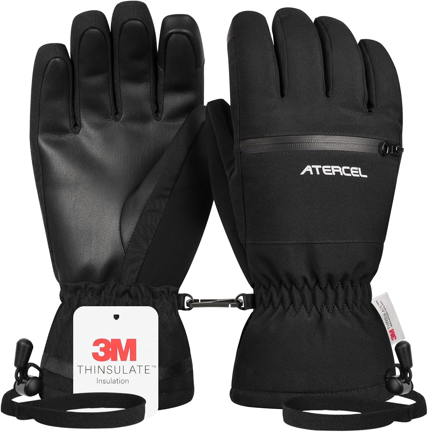 ATERCEL, Waterproof Winter Ski Gloves, S, 3M Thinsulate Warm Gloves ...