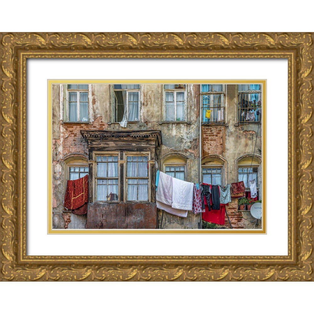 Ates Kiziltug, Omer 18x14 Gold Ornate Wood Framed with Double Matting ...