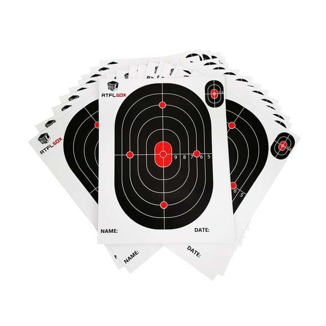 Atflbox BB Gun Target Papers 7 x 9 Inch Pellet BB Trap Shooting Target ...