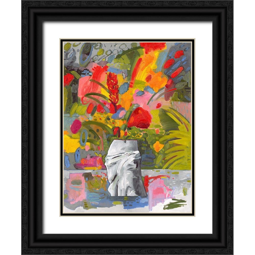 Athas, Vas 12x14 Black Ornate Wood Framed with Double Matting Museum ...