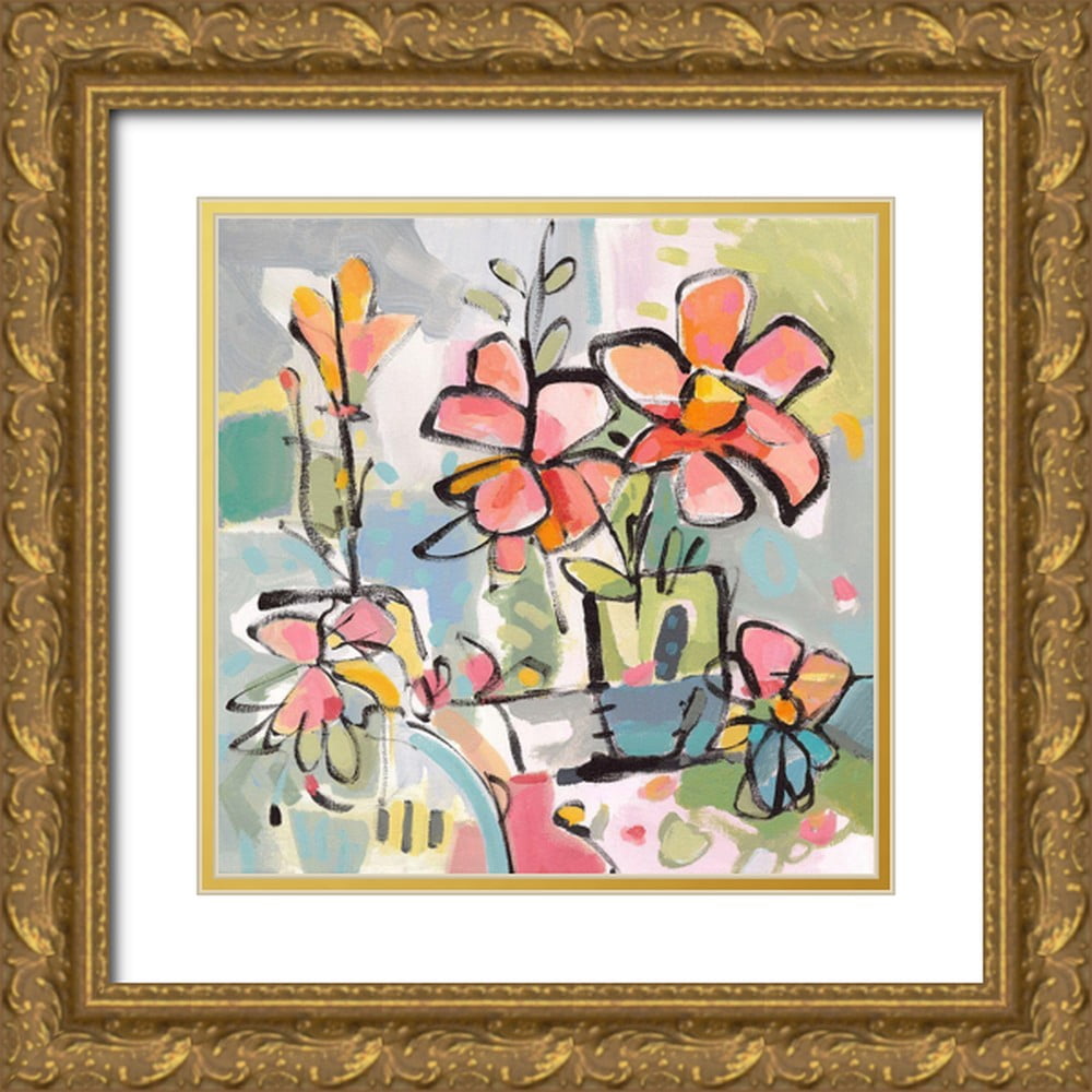 Athas, Vas 15x15 Gold Ornate Wood Framed with Double Matting Museum Art ...