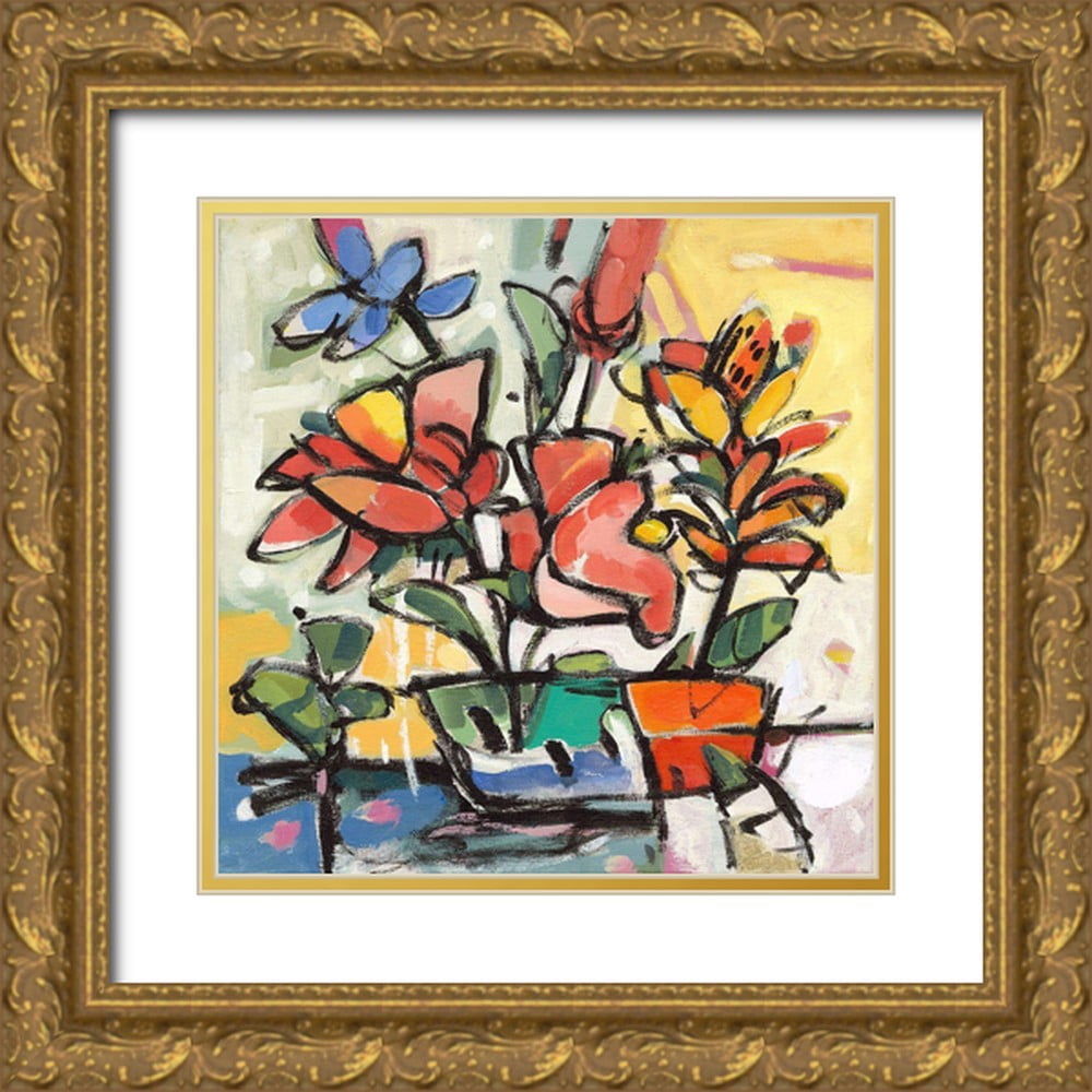 Athas, Vas 15x15 Gold Ornate Wood Framed with Double Matting Museum Art ...