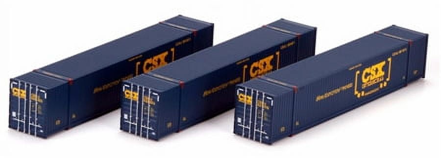 Athearn 27982 HO CSX 53' CIMC Container Boxcar #1 Ready to Run (3 ...