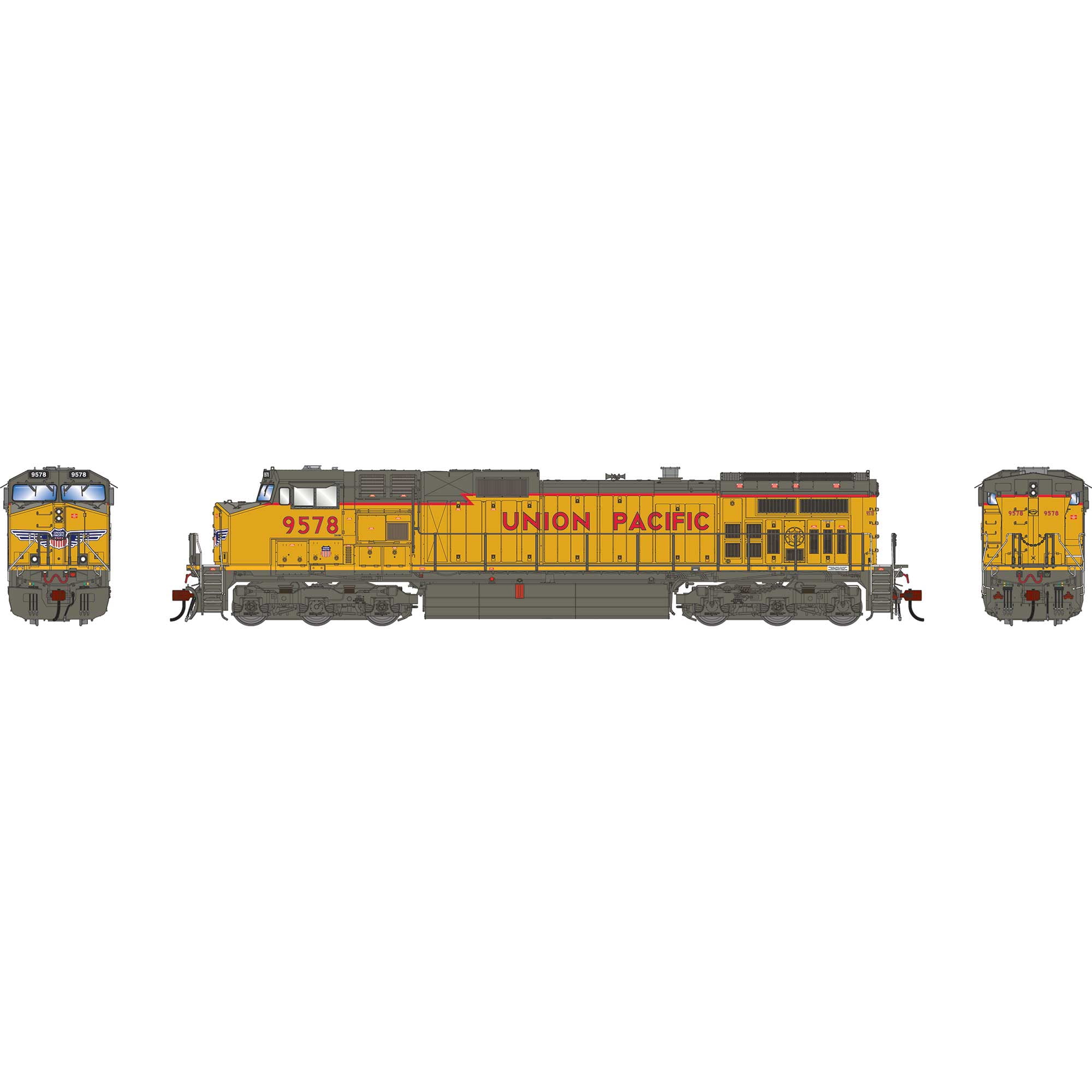 Athearn Genesis HO GEN GE Dash 9-44CW Locomotive w/DCC & Sound UP #9578 ATHG-1213 - Walmart.com