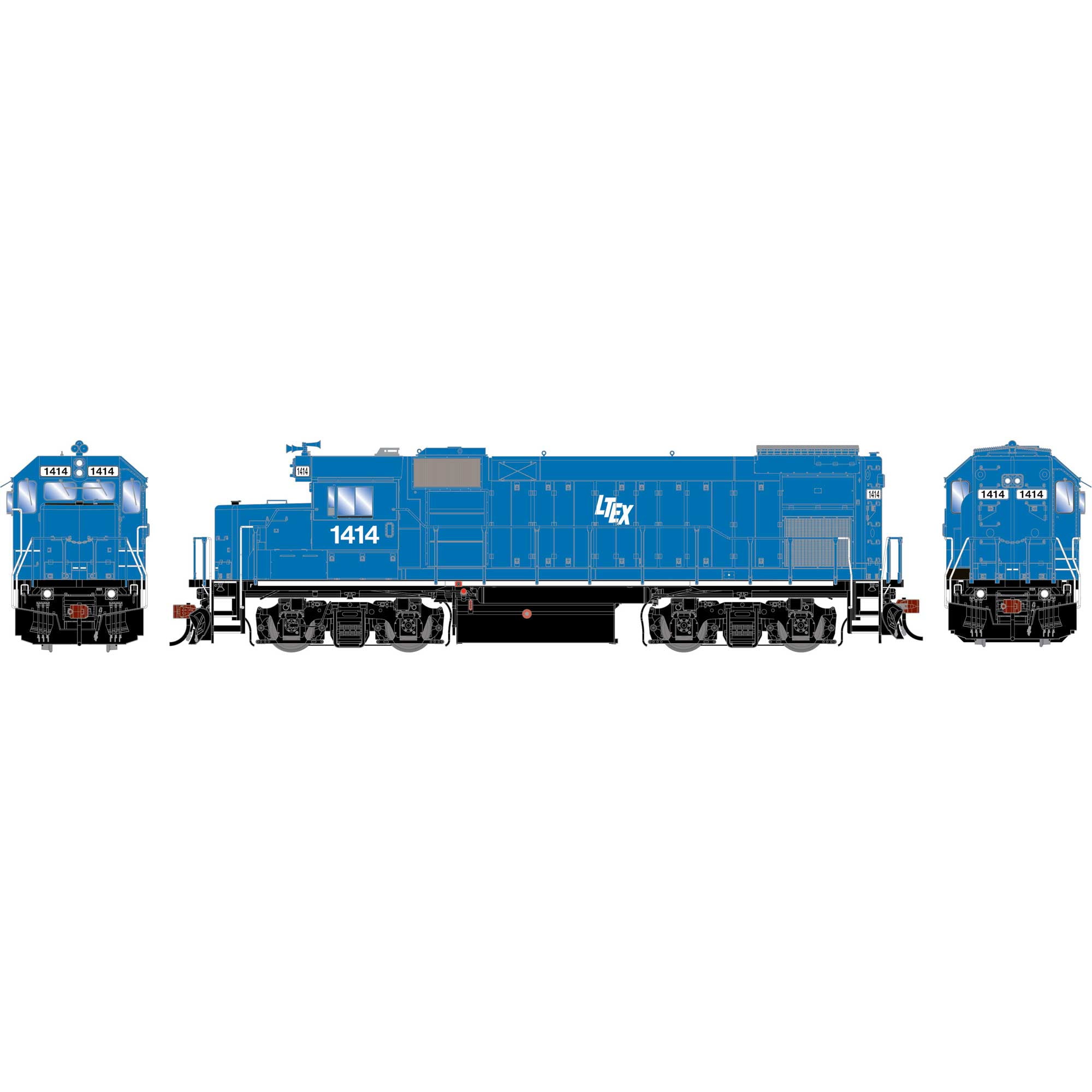 Athearn Genesis HO GEN GP15-1 Locomotive LTEX #1414 ATHG-1881 - Walmart.com