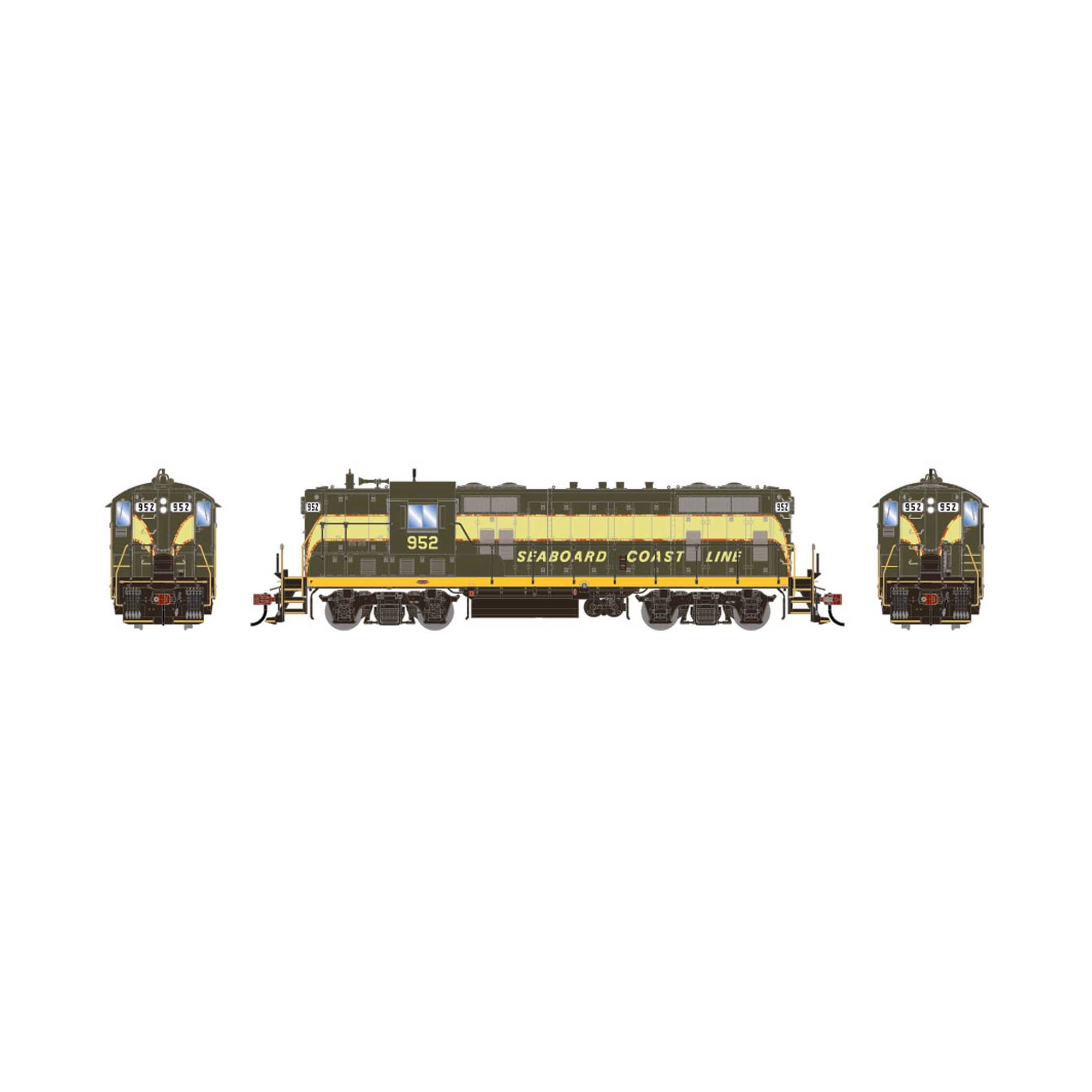 Athearn Genesis HO GEN GP7 Locomotive Primed For Grime SCL #952 ATHG ...