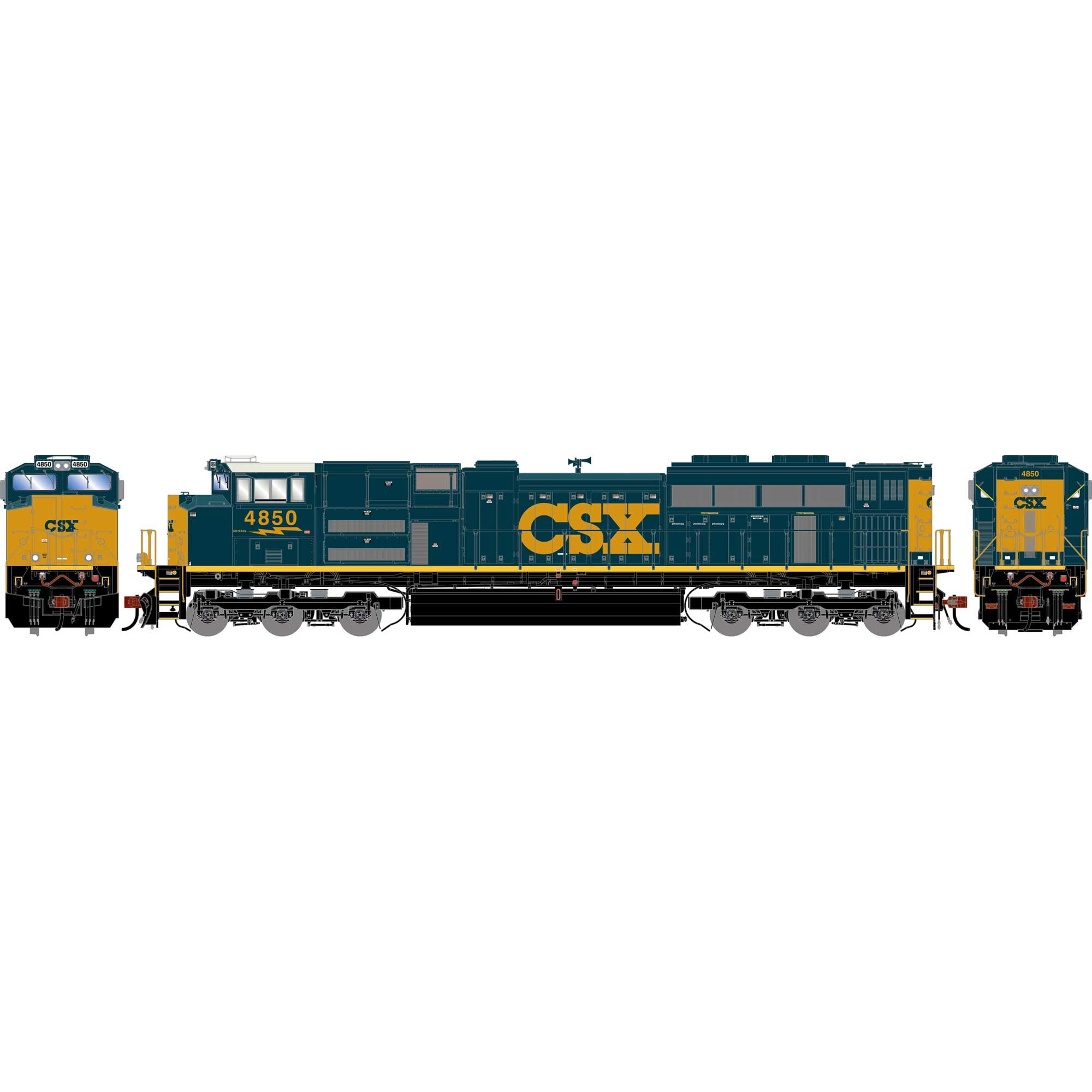 Athearn Genesis HO GEN SD70ACE Locomotive CSXT #4850 ATHG-2091 - Walmart.com