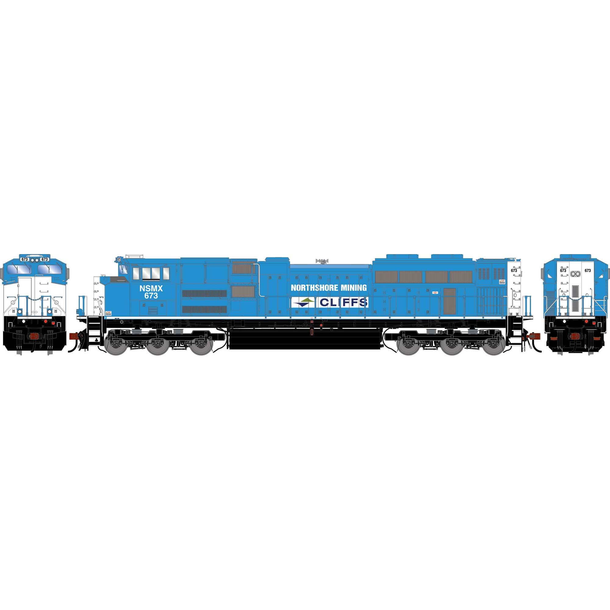 Athearn Genesis HO GEN SD70ACE Locomotive w/DCC & Sound NSMX #673 ATHG ...