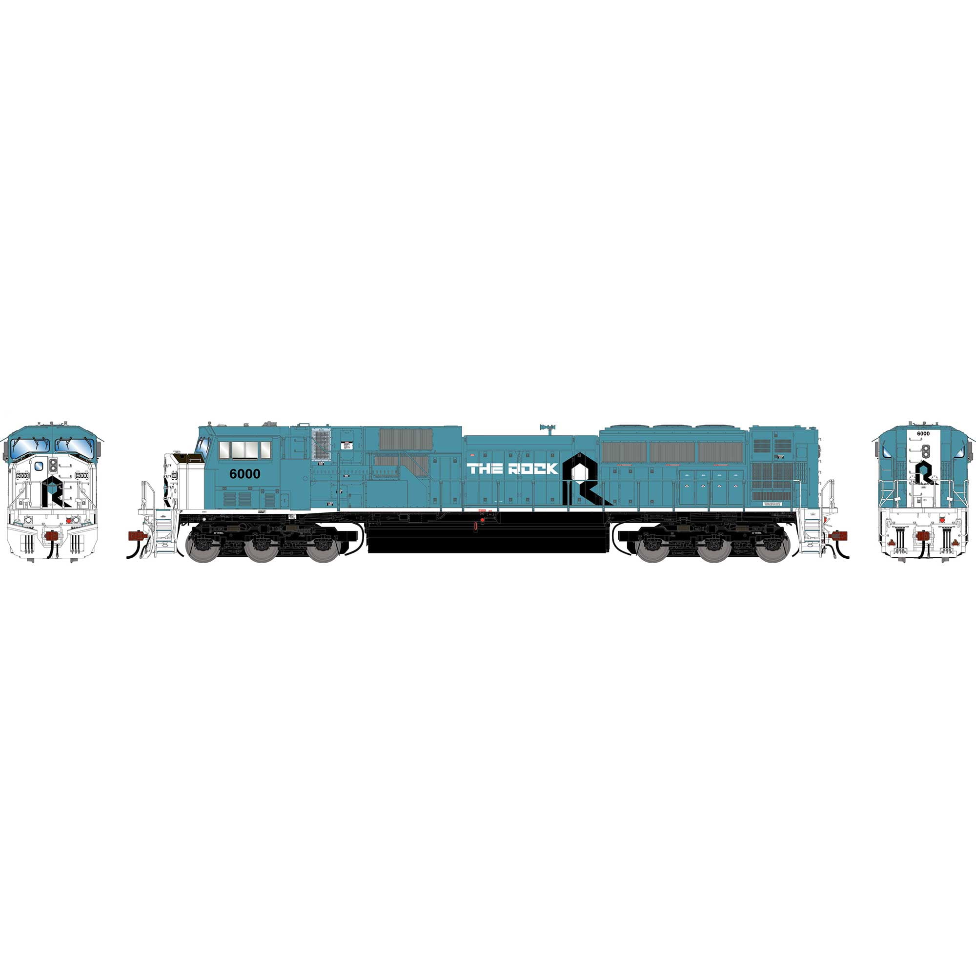 Athearn Genesis HO GEN SD90MAC-H PH I Locomotive w/DCC & Sound Legendary Liveries RI #6000 ATHG ...