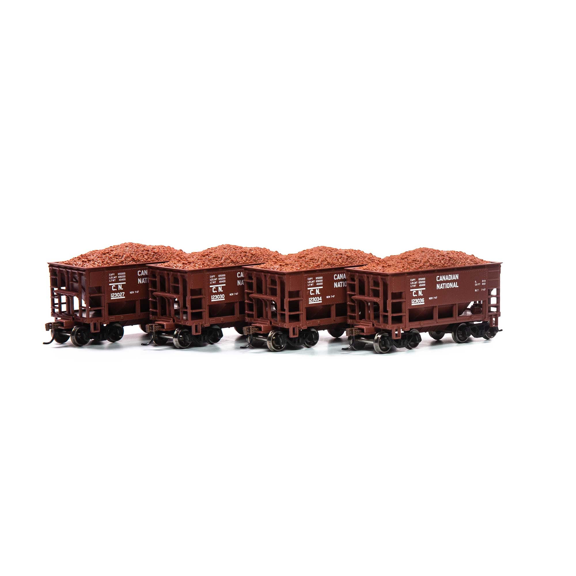 Athearn HO 24' Ribbed Ore Car with Load CN #2 4 RND87149 HO Rolling ...