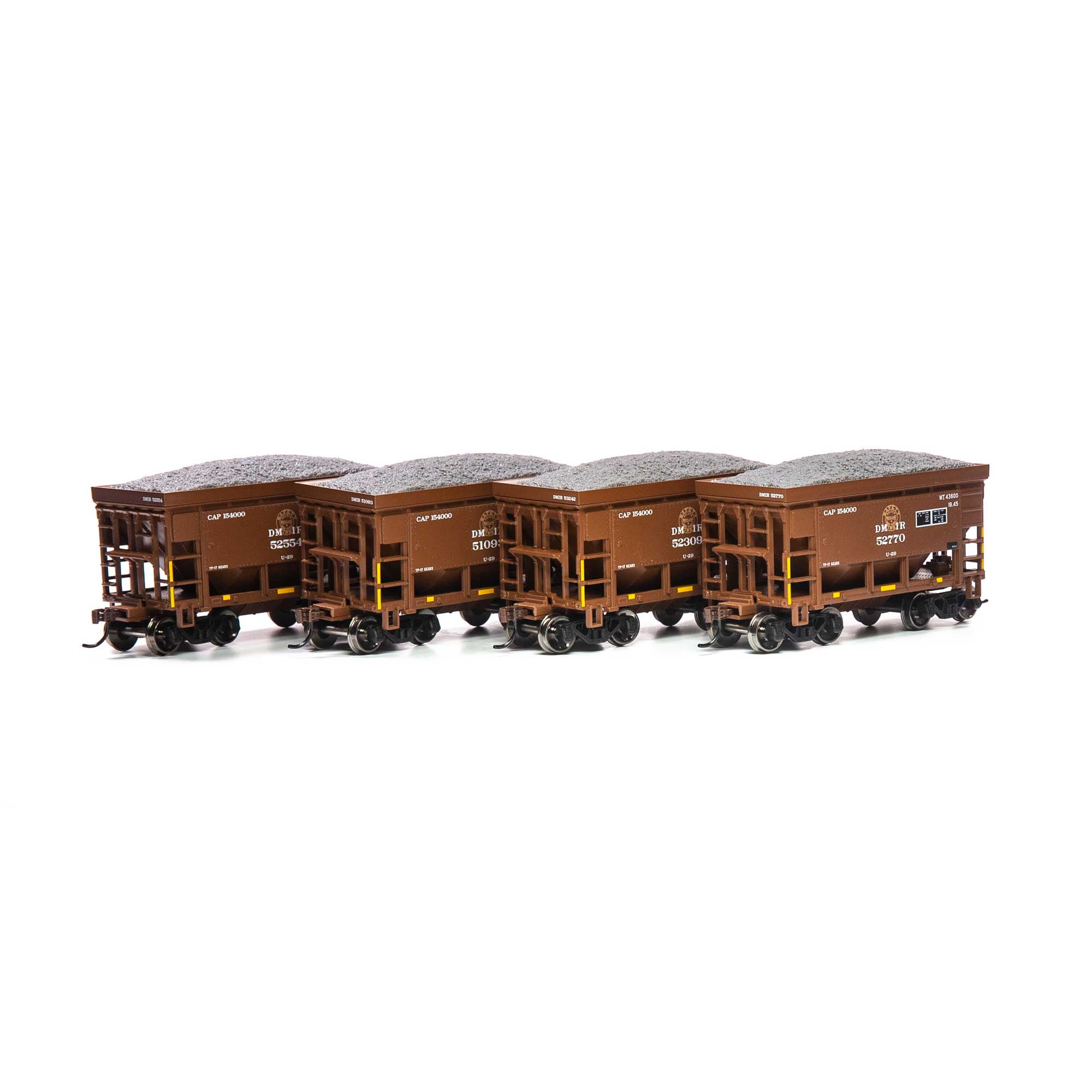 Athearn HO 24' Ribbed Ore Car with Load DM&IR #2 4 RND87121 HO Rolling ...