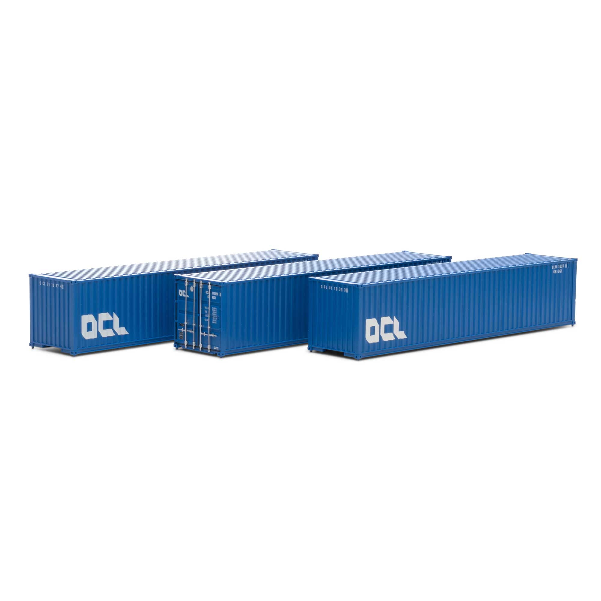 Athearn HO 40' Corrugated Low-Cube Container OCLU #2 3 ATH27058 HO ...