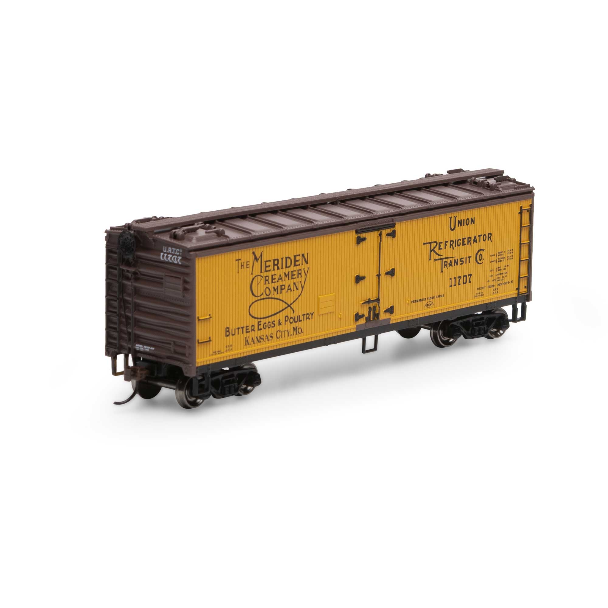 Athearn HO 40' Wood Reefer UTRX #11707 RND06809 HO Rolling Stock ...