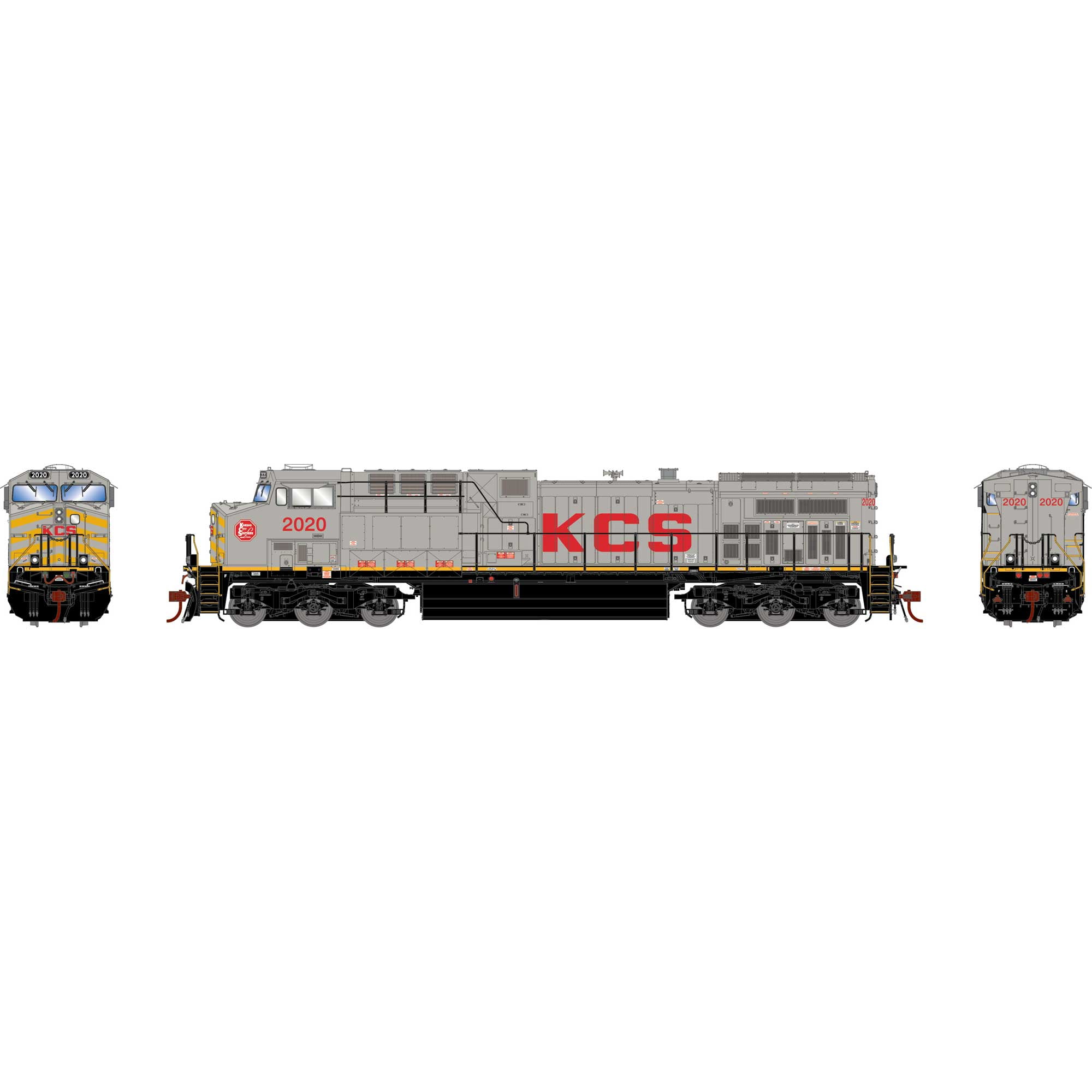 Athearn HO AC4400CW KCS #2020 ATHG31689 HO Locomotives - Walmart.com