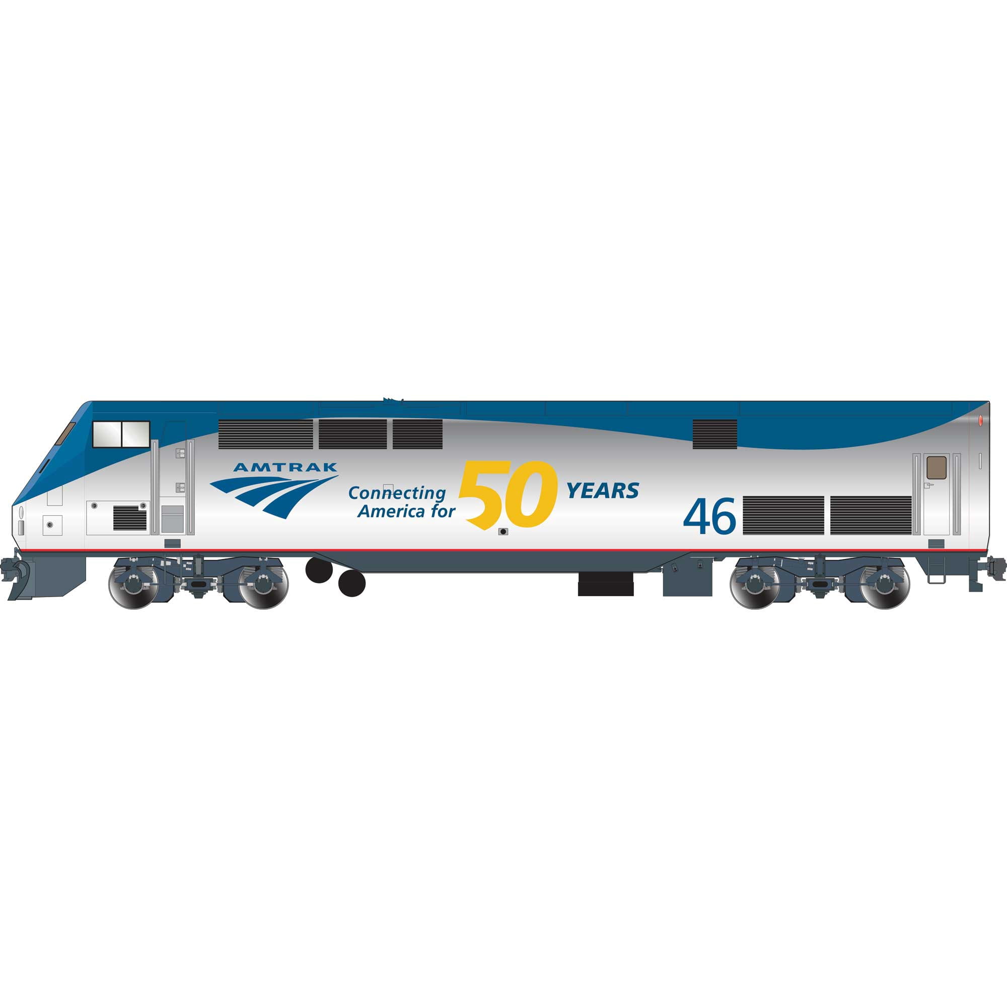 Athearn HO AMD103/P42 Amtrak/50th Anniversary Phase V #46 ATHG81117 HO ...