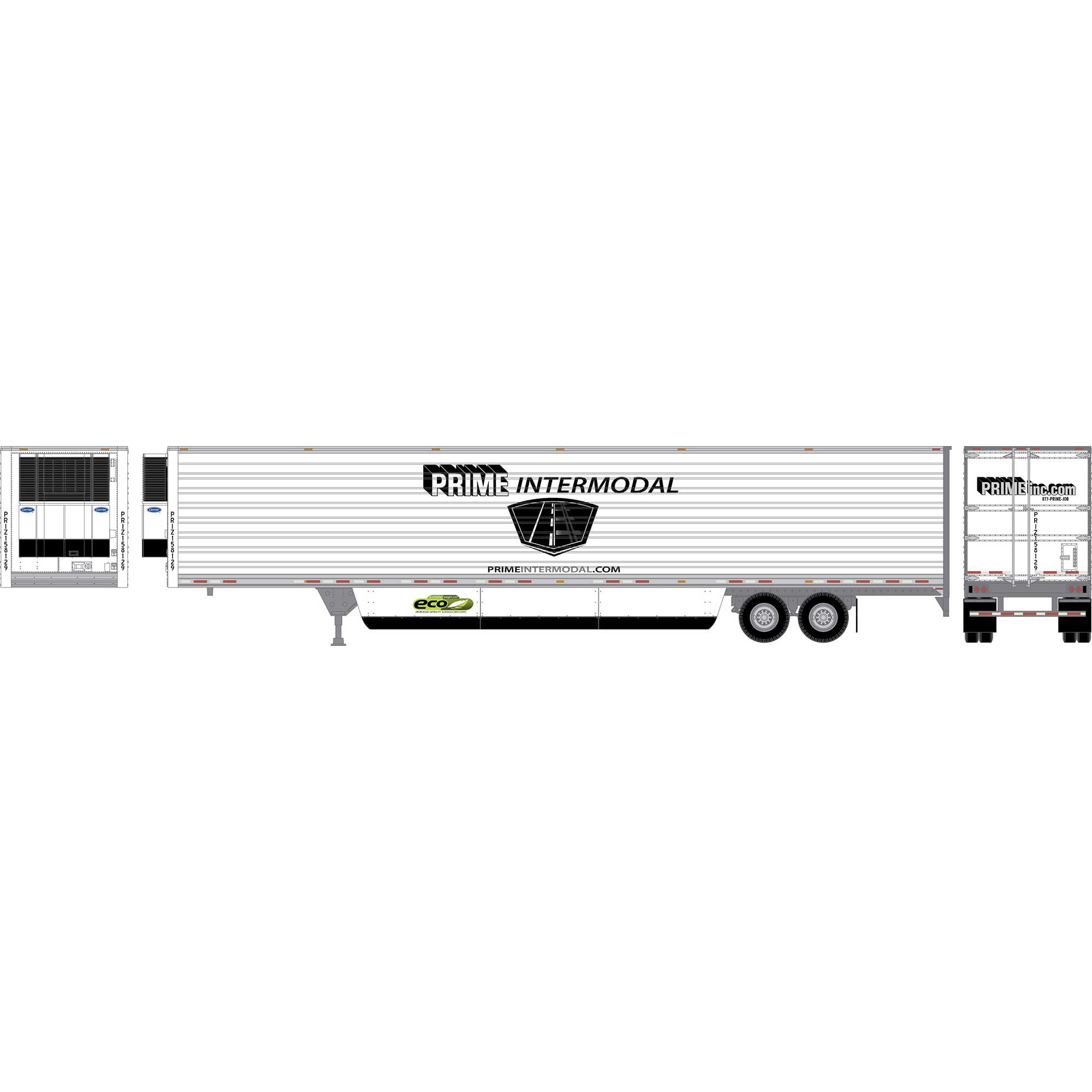 Athearn HO ATH 53' Utility Reefer Trailer PRIZ #158129 ATH-2998 - Walmart.com
