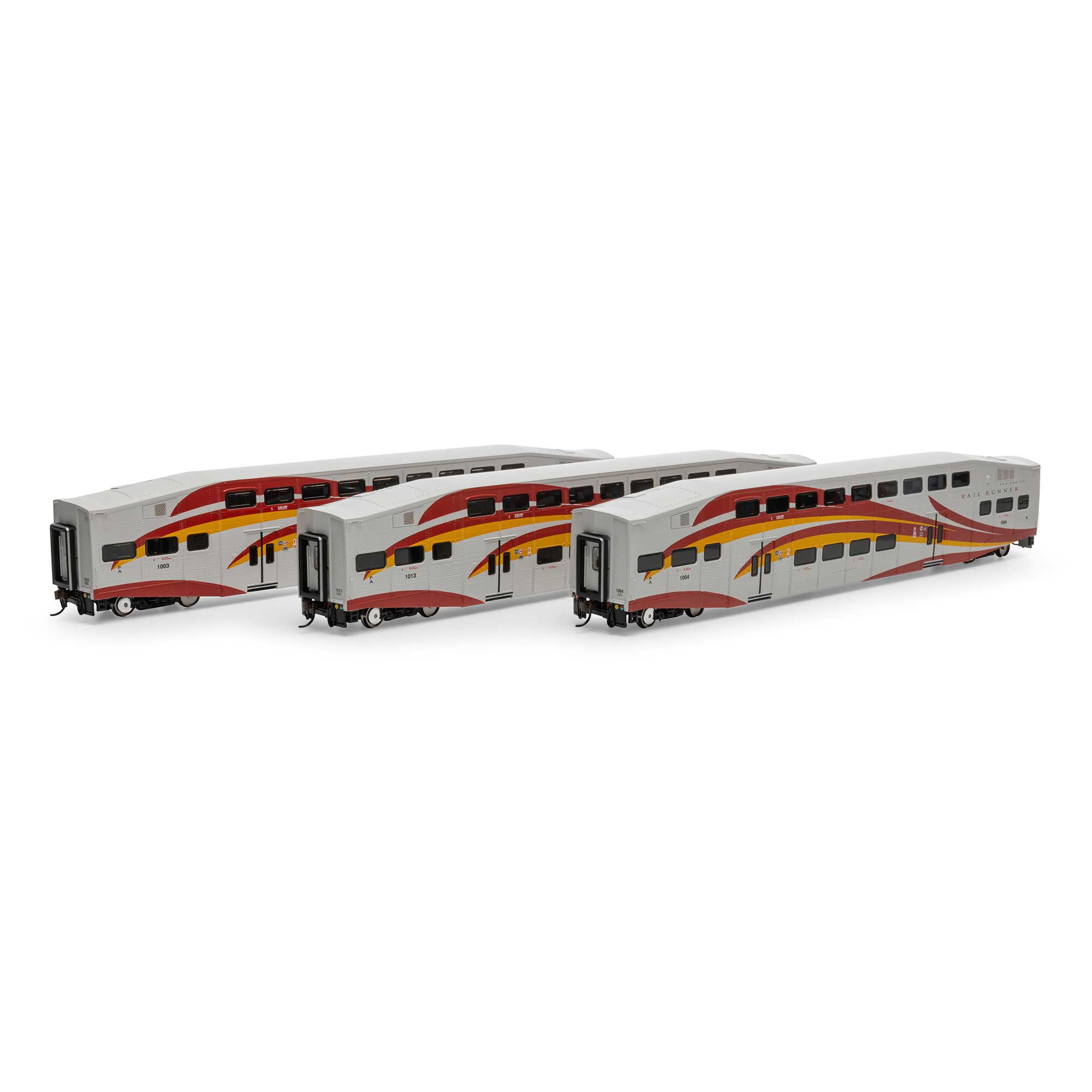 Athearn HO Bombardier Coach NMRX #1003/1004/1013 ATH29714 HO Rolling Stock - Walmart.com
