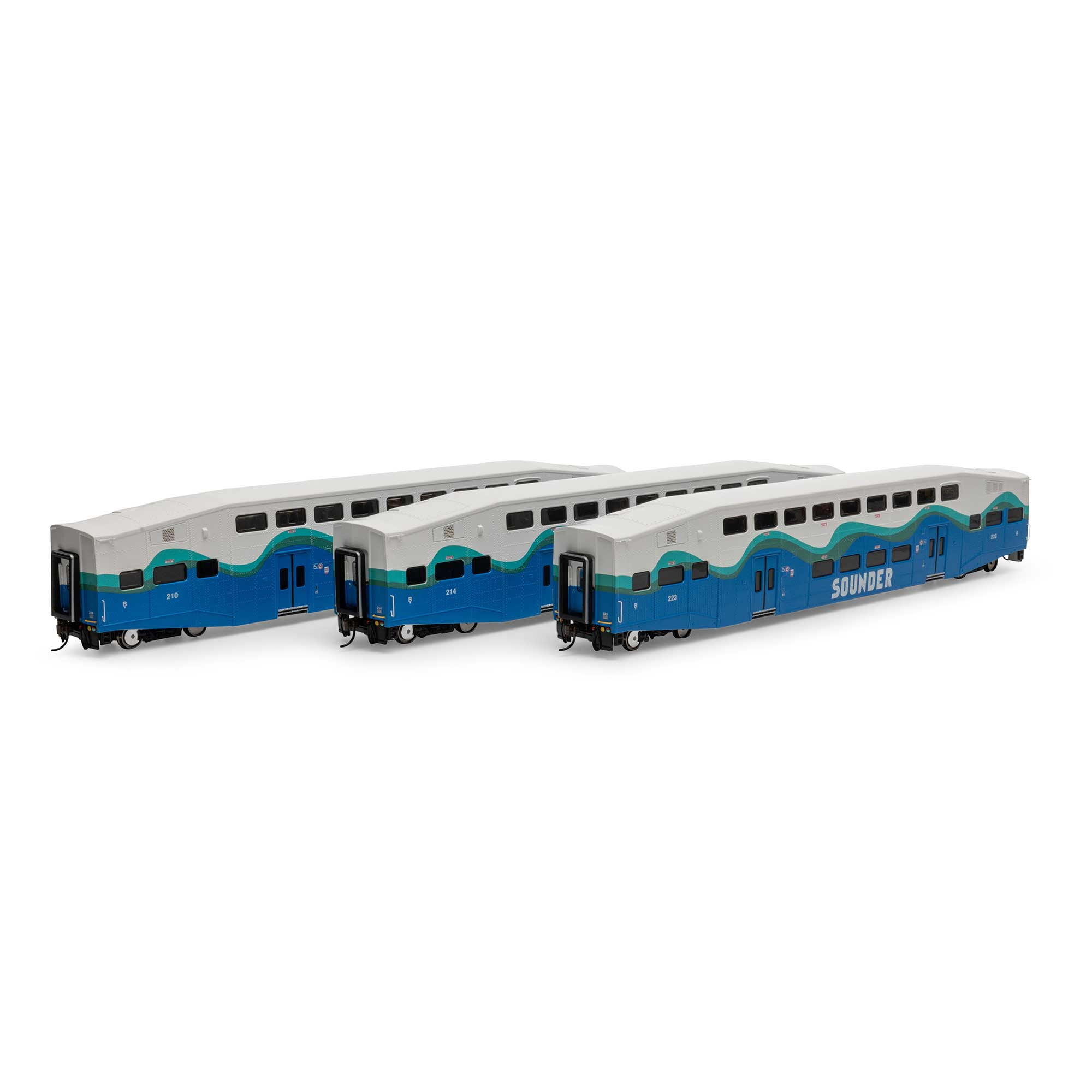 Athearn HO Bombardier Coach SDRX #210/214/223 ATH29711 HO Rolling Stock ...