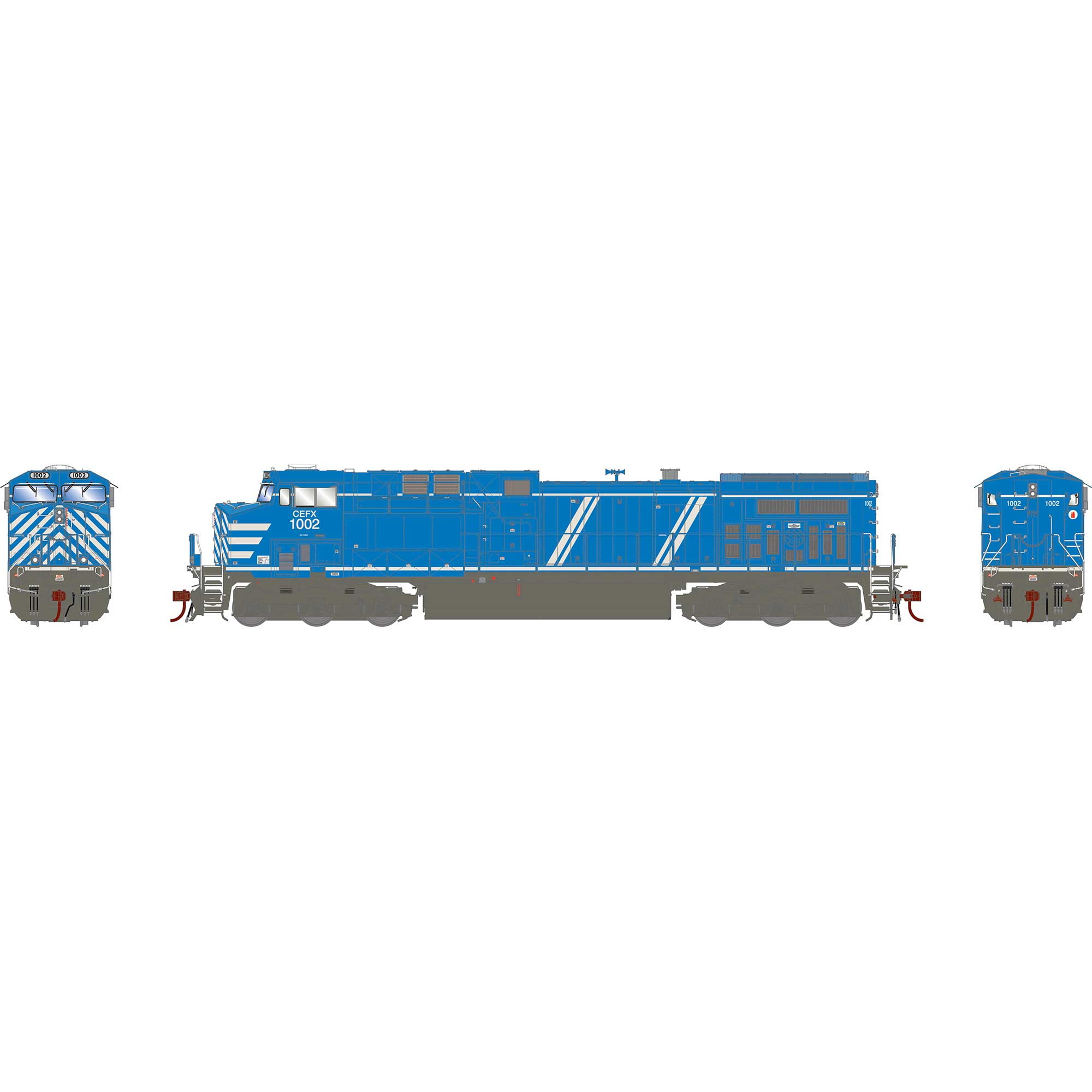 Athearn HO G2 AC4400CW CEFX #1002 ATHG31544 HO Locomotives - Walmart.com