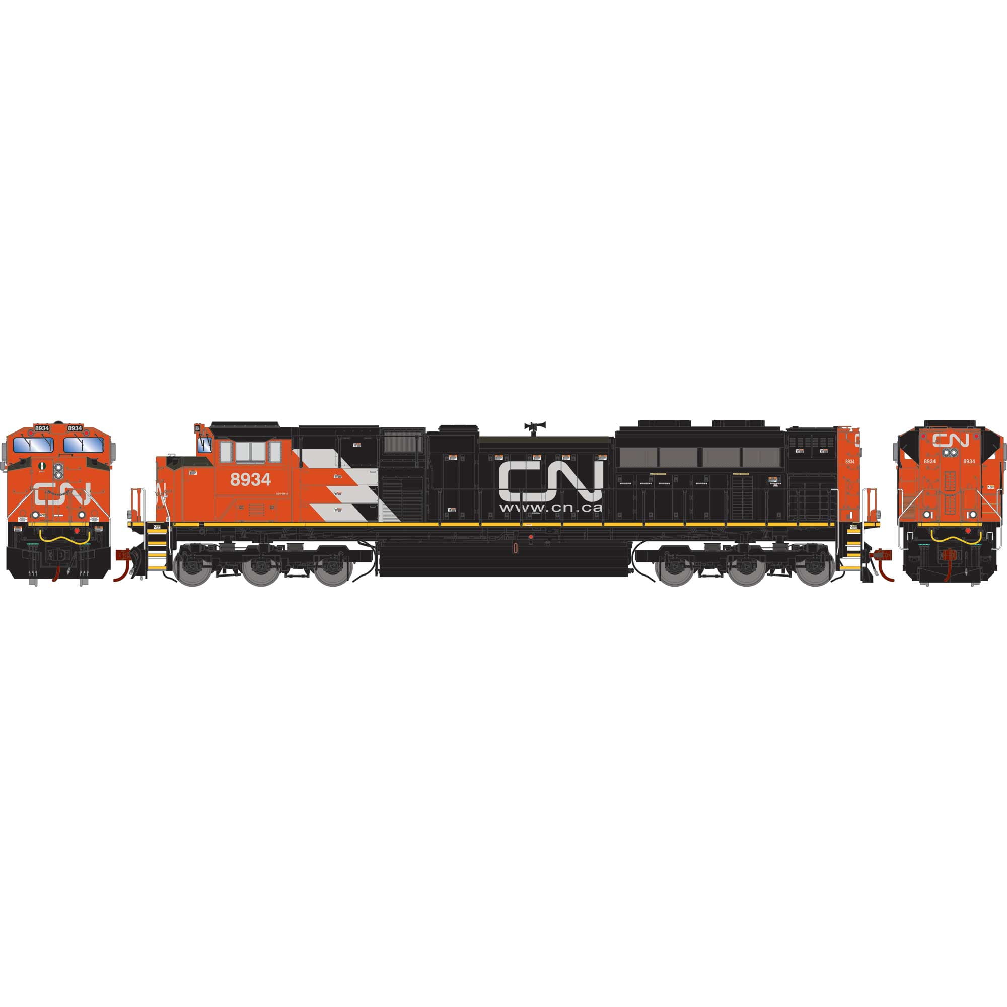 Athearn HO G2 SD70M-2 w/DCC & Sound CN #8934 ATHG70682 HO Locomotives ...