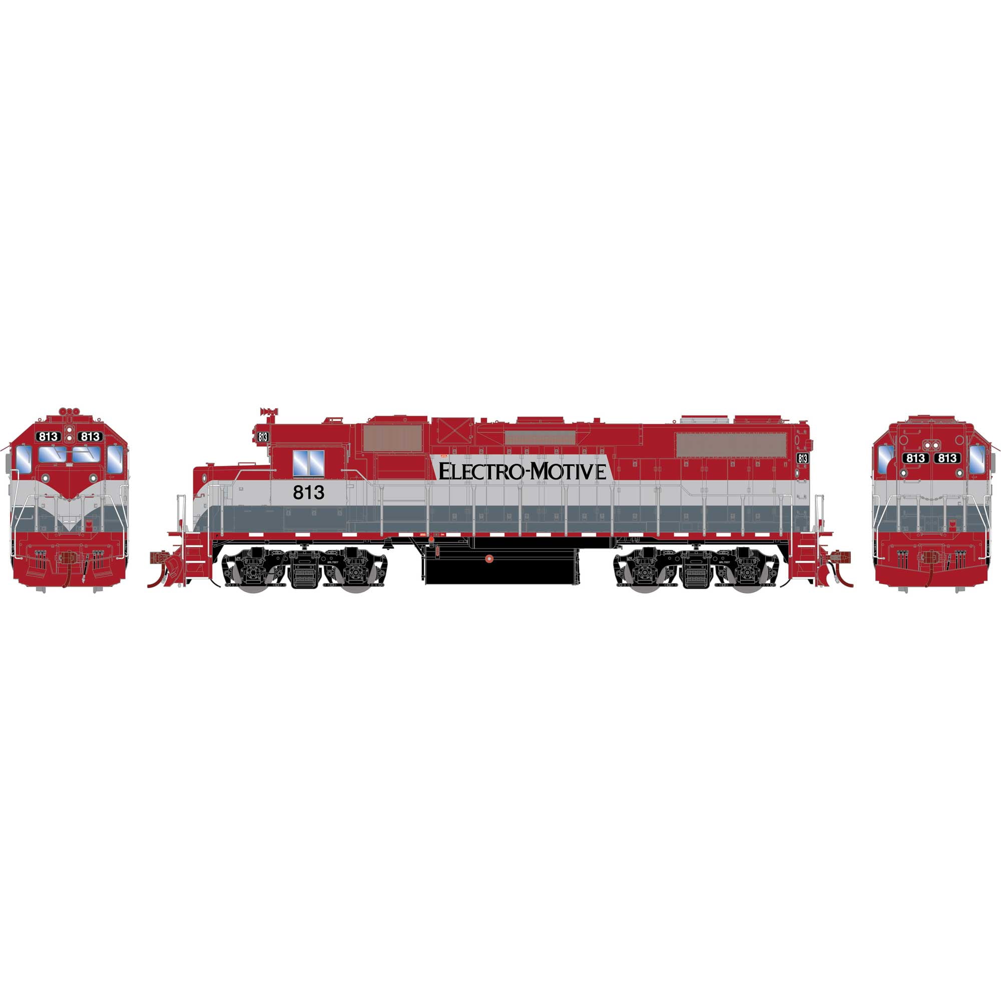 Athearn HO GP38-2 EMD Lease #813 ATHG71730 HO Locomotives - Walmart.com