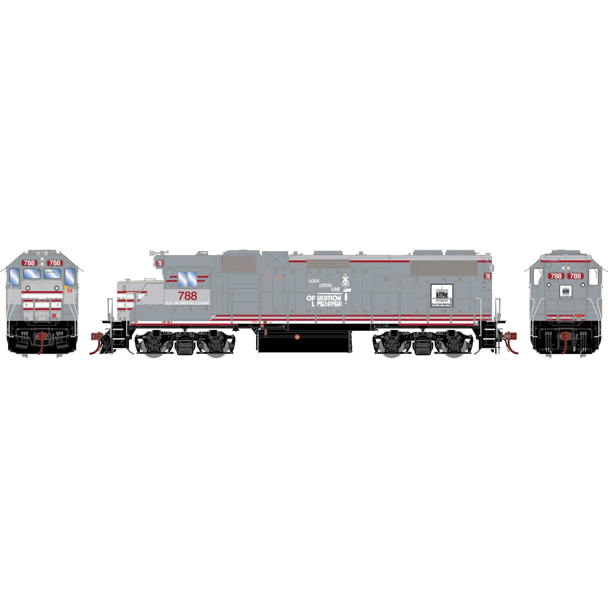 Athearn HO GP38-2 EMD Lease/OLS #788 ATHG71729 HO Locomotives - Walmart.com